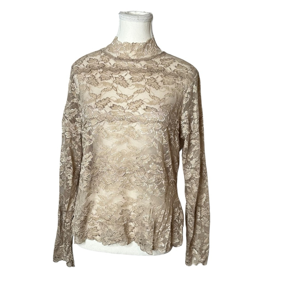 Apt. 9 | Tops | Y2k Lace Coquette Fairy Layering Top Tan | Poshmark